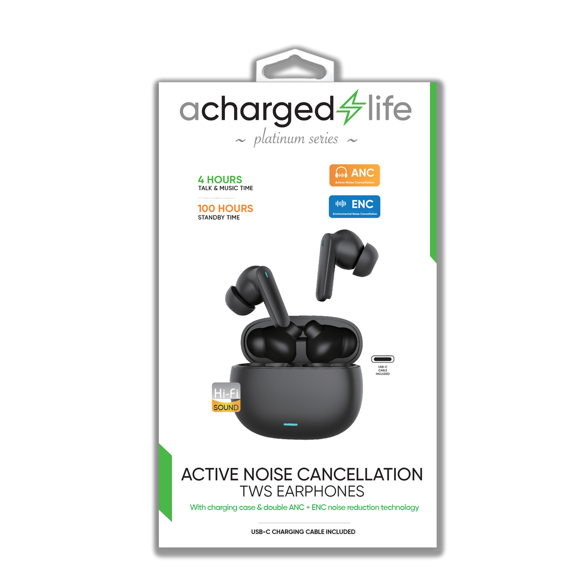 TWS Earbuds ANC + ENC – A Charged Life